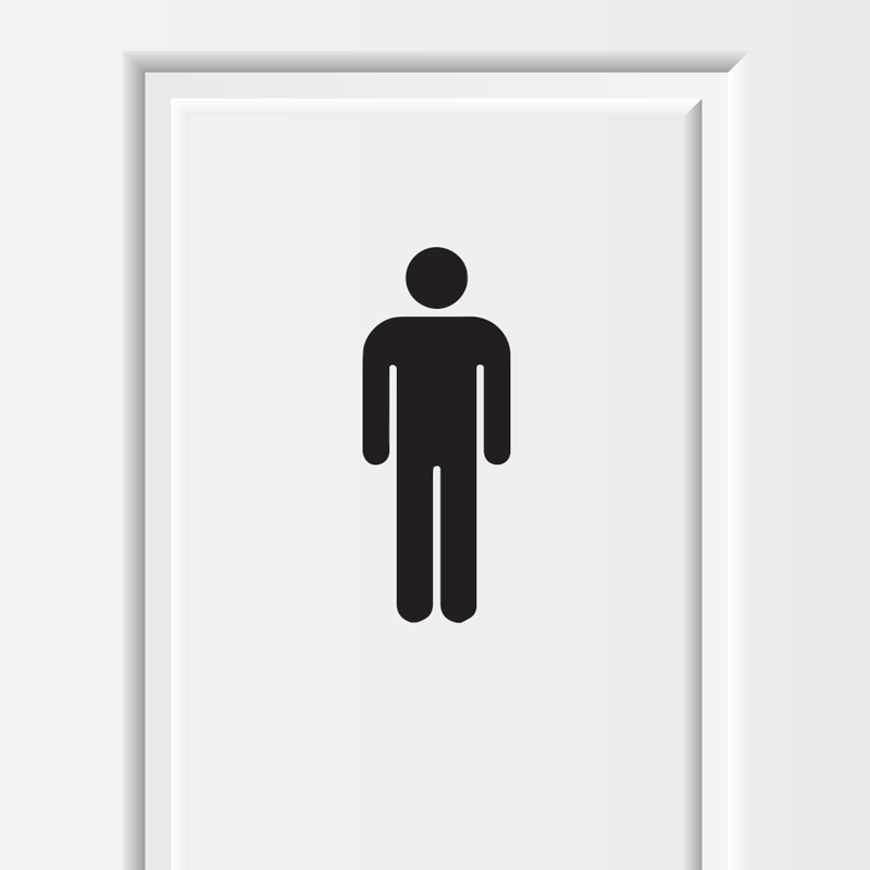 Toilet Stickers Man - Voordelige & Mooie Toilet Stickers! - v.a. 1,95