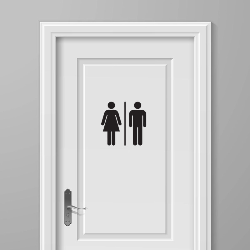 WC Sticker Man & Vrouw - Voordelige & Mooie Toilet Stickers! (Tip)